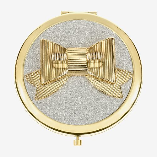 Click here for Monet Jewelry Gold Tone Bow Compact Mirror  One Si... prices