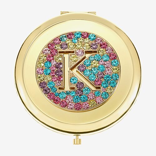 Click here for Monet Jewelry Initial Gold Tone Round Compact Mirr... prices