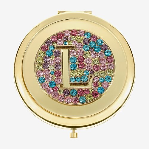 Click here for Monet Jewelry Initial Gold Tone Round Compact Mirr... prices