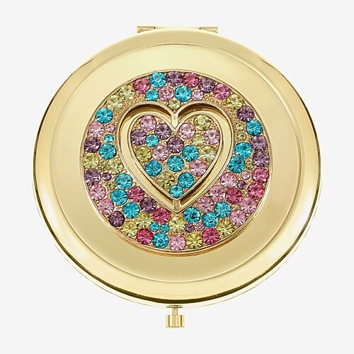 Click here for Monet Jewelry Gold Tone Round Compact Mirror  One... prices