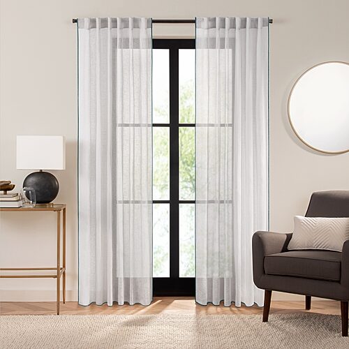 Click here for Fieldcrest Luxury Linen Border Stripe Rod Pocket B... prices