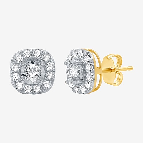 Click here for 1 CT.T.W. Natural Diamond 10K Gold 9.7mm Stud Earr... prices
