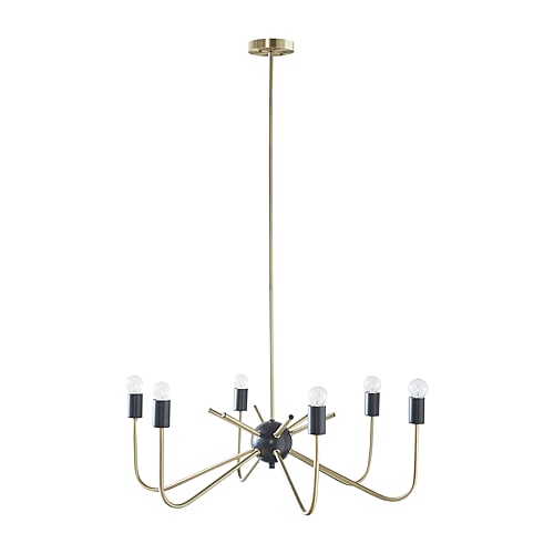 Click here for Hampton Hill Alexis 6 Light Two Tone Chandelier  O... prices