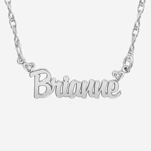 Click here for Personalized Genuine Diamond Accent Name Necklace... prices