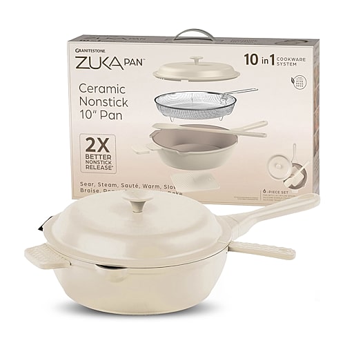 Click here for Zuka Everyday Pan 3.25 Qt. Ceramic 10 in 1 Nonstic... prices