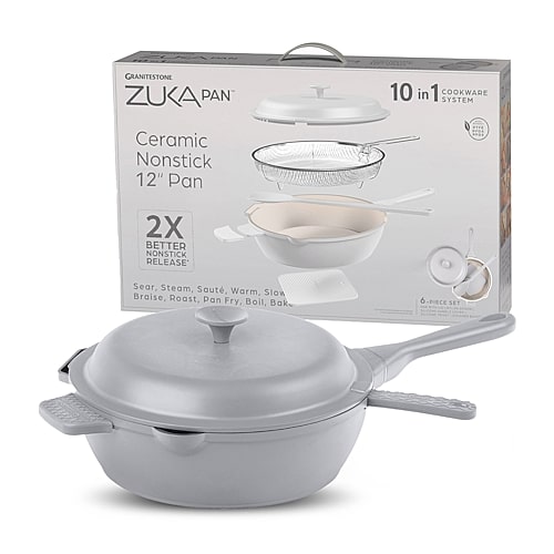 Click here for Zuka Everyday Pan 4.25 Qt. Ceramic 10 in 1 Nonstic... prices