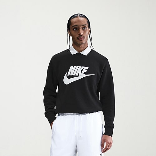 Click here for Nike Club Fleece Mens Crew Neck Long Sleeve Big an... prices
