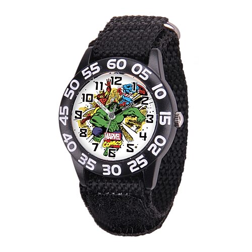 Click here for Marvel Avenger Kids Time Teacher Black Nylon Strap... prices