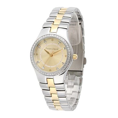 Click here for Personalized Dial Womens Diamond-Accent Two-Tone B... prices