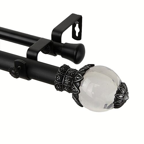 Click here for Rod Desyne Beam Double Curtain Rod  One Size  Blac... prices