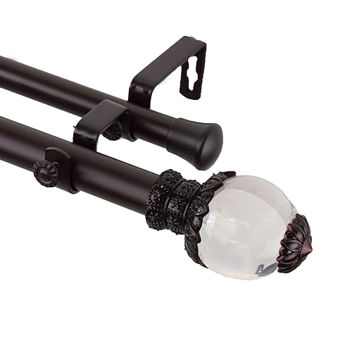 Click here for Rod Desyne Beam Double Curtain Rod  One Size  Brow... prices