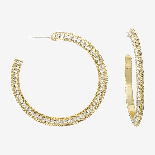 Click here for Mixit Womens 50.6mm Hoop Earrings  One Size  Yello... prices