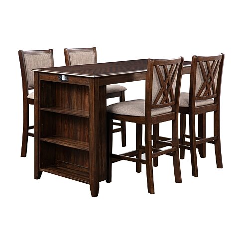 Click here for Amy 5-pc. Bar Set  One Size  Brown prices