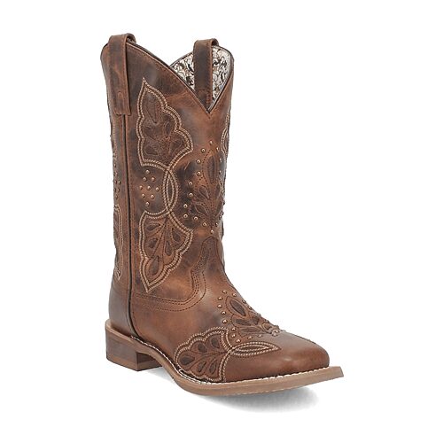 Click here for Laredo Womens Dionne Flat Heel Cowboy Boots  8 1/2... prices