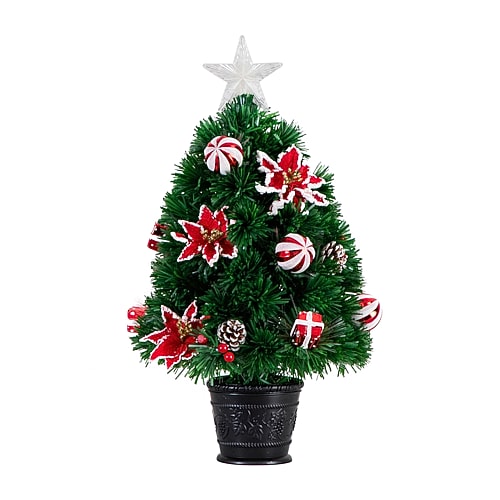 Click here for Nearly Natural Pre-Lit Fiber Optic Ornaments Poins... prices