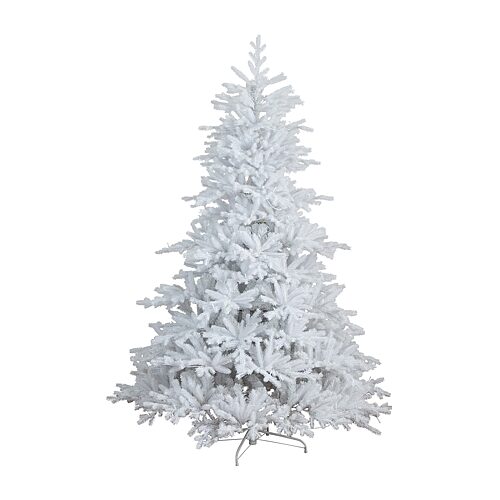 Nearly Natural 7ft Pre-Lit Artificial White California Spruce With 440 Color Changing Led Lights 7 Foot Pre-Lit Spruce Christmas Tree  One Size  White