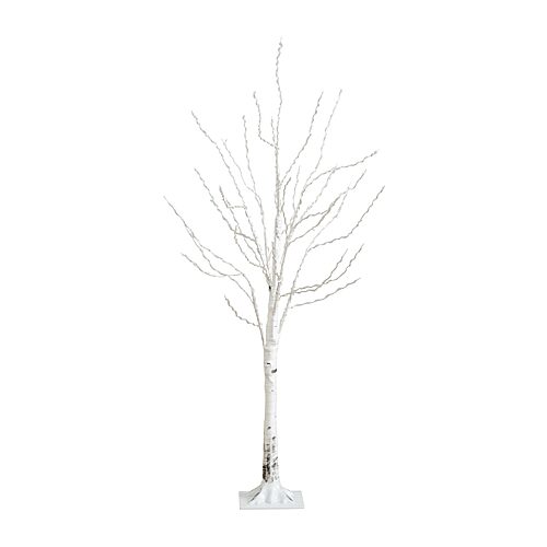 Click here for Nearly Natural Pre-Lit Artificial White Birch With... prices