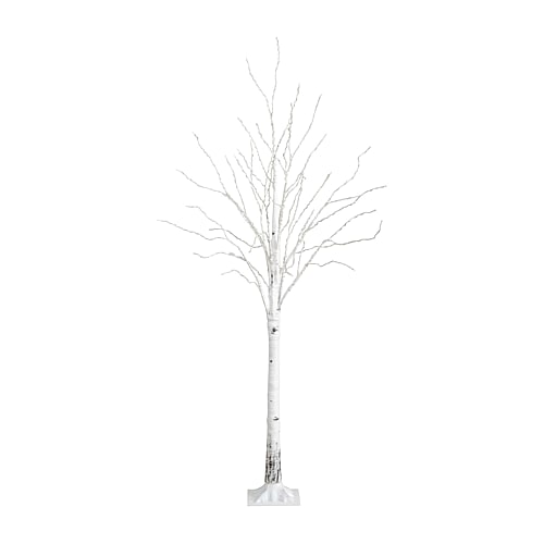 Click here for Nearly Natural Pre-Lit Artificial White Birch With... prices