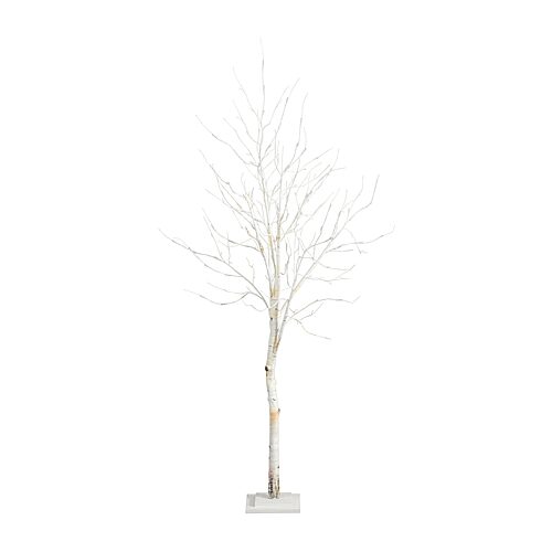 Click here for Nearly Natural Pre-Lit Artificial White Birch With... prices