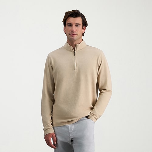 Click here for Haggar Mens Mock Neck Long Sleeve Quarter-Zip Pull... prices