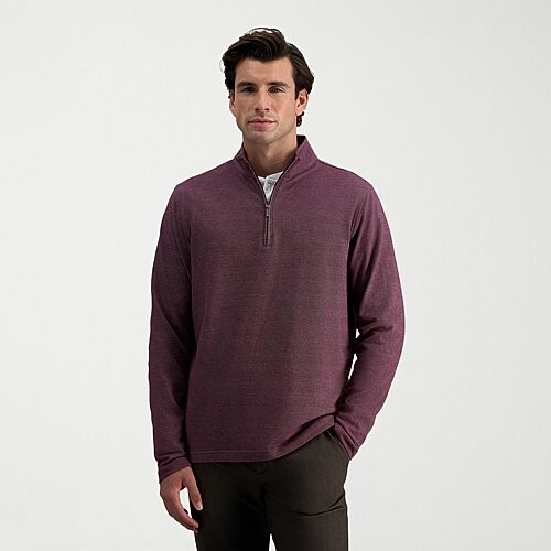 Click here for Haggar Mens Mock Neck Long Sleeve Quarter-Zip Pull... prices