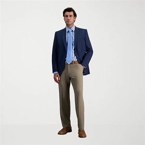 Click here for Haggar Premium Comfort Melange Broken Twill Mens S... prices