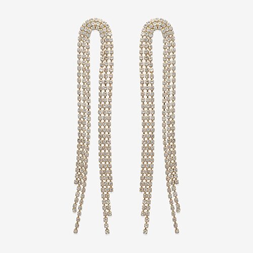 Click here for Bijoux Bar Gold Tone Womens Glass Drop Earrings  O... prices