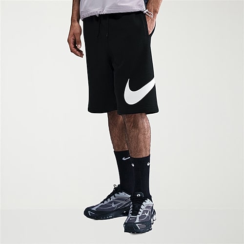 Click here for Nike Club Mens Brushed Fleece Shorts - Black prices