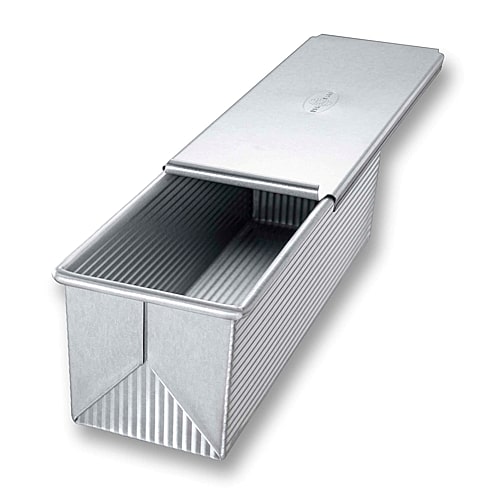 Usa Pan Small Pullman Loaf Pan with Cover - Silver