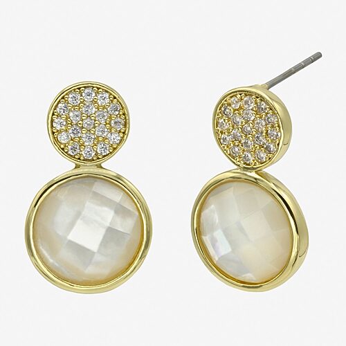 Click here for Sparkle Allure Womens White Mother Of Pearl 14K Go... prices