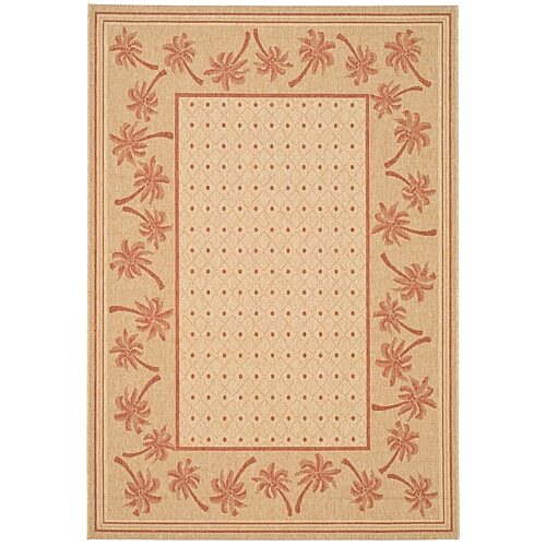 Click here for Safavieh Courtyard CY5148 Ivory and Rust 53 x 77 S... prices