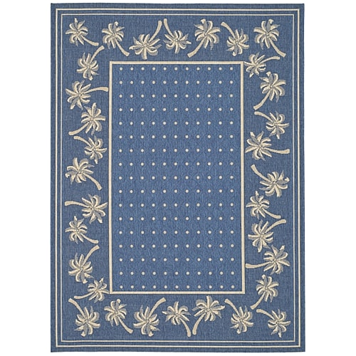 Click here for Safavieh Courtyard CY5148 Blue and Ivory 53 x 77 O... prices