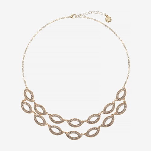 Click here for Monet Jewelry Layered Womens 10 Inch Collar Neckla... prices