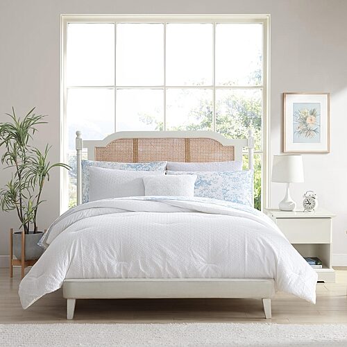 Click here for Laura Ashley(R) Margaret 8pc. Microfiber Bed In A... prices