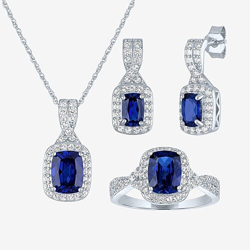 Click here for Gemstone Sterling Silver 3-pc. Jewelry Set  6  Blu... prices