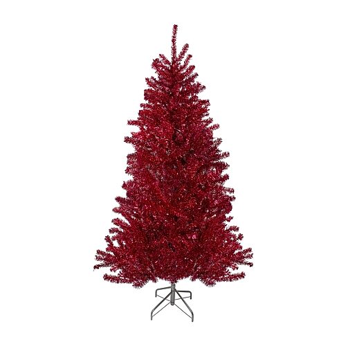 Click here for Northlight Metallic Red Tinsel Unlit 6 Foot Christ... prices