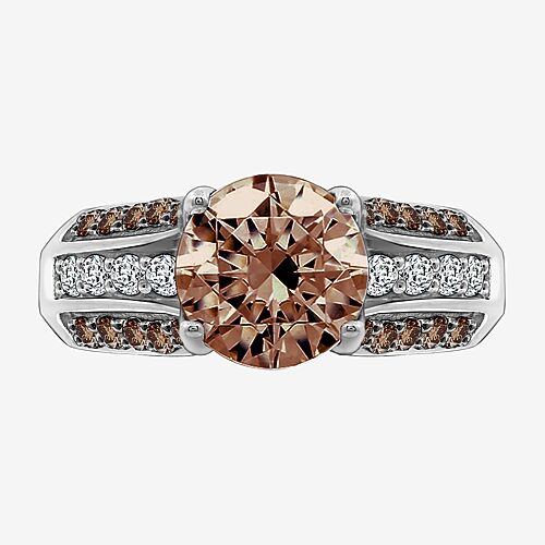 Click here for Diamonart Womens Brown Cubic Zirconia Sterling Sil... prices