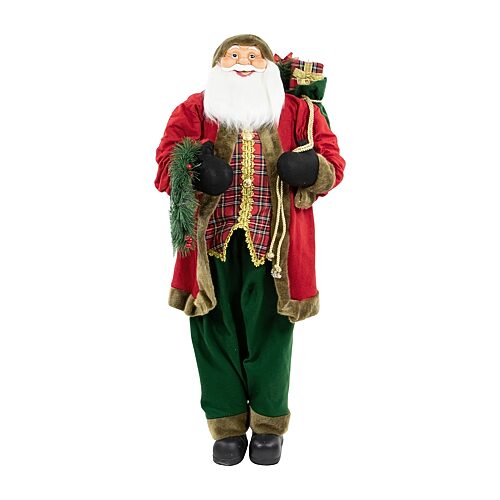 Click here for Northlight 60in Wreath Christmas Santa Figurine  O... prices
