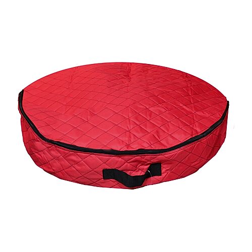 Click here for Northlight 36in Quilted Wreath  One Size  Red prices
