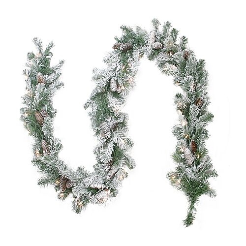Click here for Northlight Flocked Victoria Pine Pre-Lit Christmas... prices