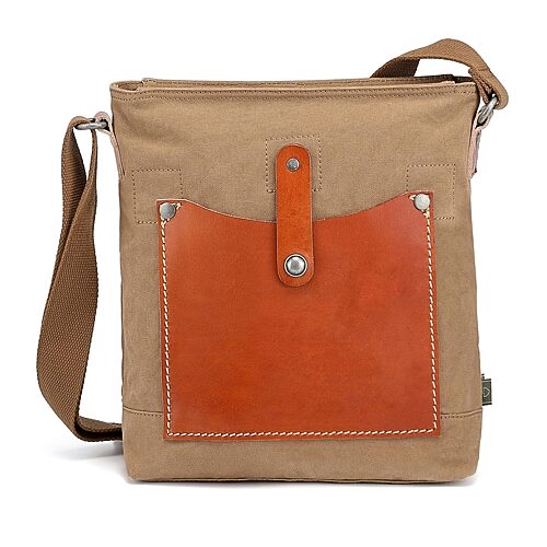 Click here for Tsd Brand Super Horse Canvas Crossbody Bag - Brown prices