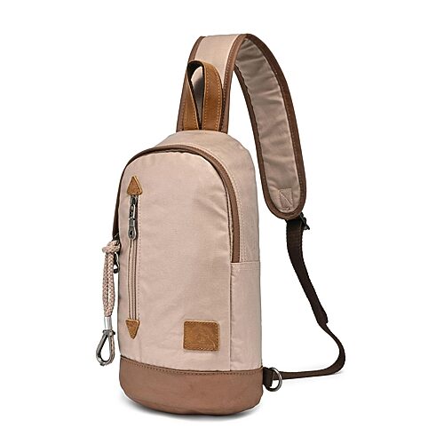 Click here for Tsd Brand Urban Light Coated Canvas Sling Bag - Be... prices