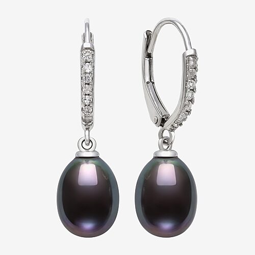 Click here for Cultured Freshwater Pearl Sterling Silver Drop Ear... prices