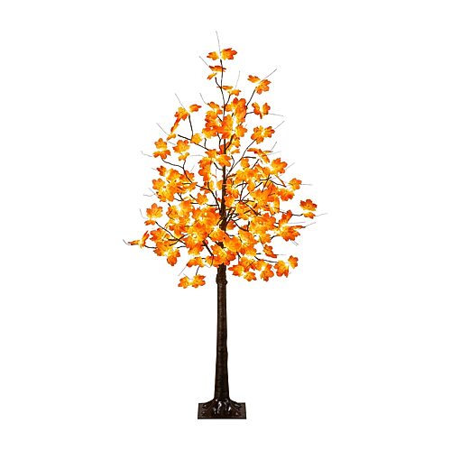 Click here for Nearly Natural 5ft Pre-Lit Autumn Maple Lighted In... prices