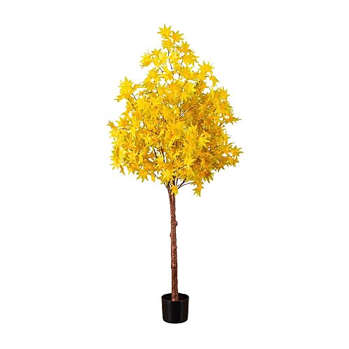Click here for Nearly Natural 5ft Pre-Lit Autumn Maple Lighted In... prices