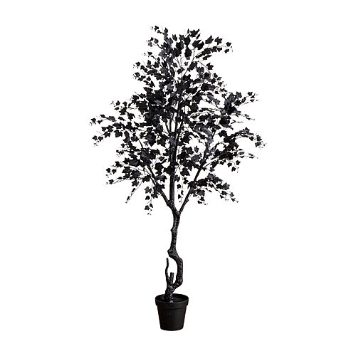 Click here for Nearly Natural 7ft Halloween Black Maple Indoor Ar... prices