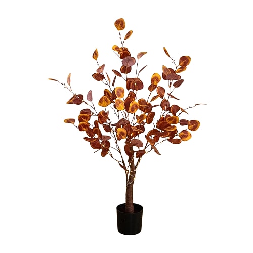 Click here for Nearly Natural 3ft Pre-Lit Eucalyptus Fall Lighted... prices