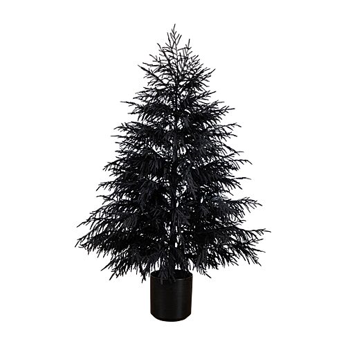 Click here for Nearly Natural 6ft Halloween Black Norfolk Pine In... prices