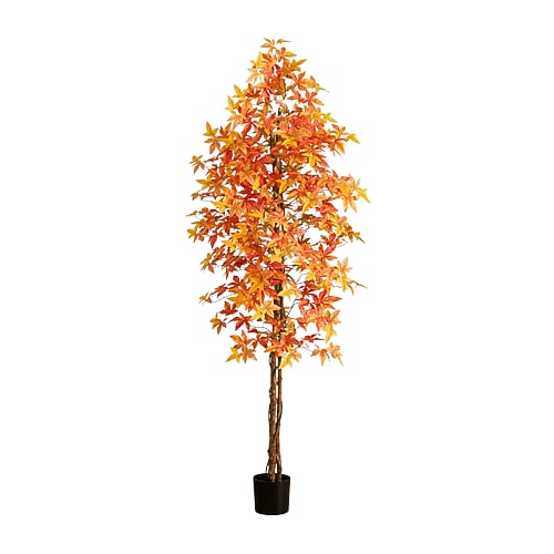 Click here for Nearly Natural 8ft Deluxe Maple Indoor Artificial... prices