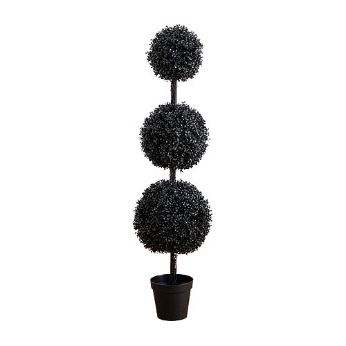 Click here for Nearly Natural 5ft Uv Black Boxwood Ball Topiary I... prices
